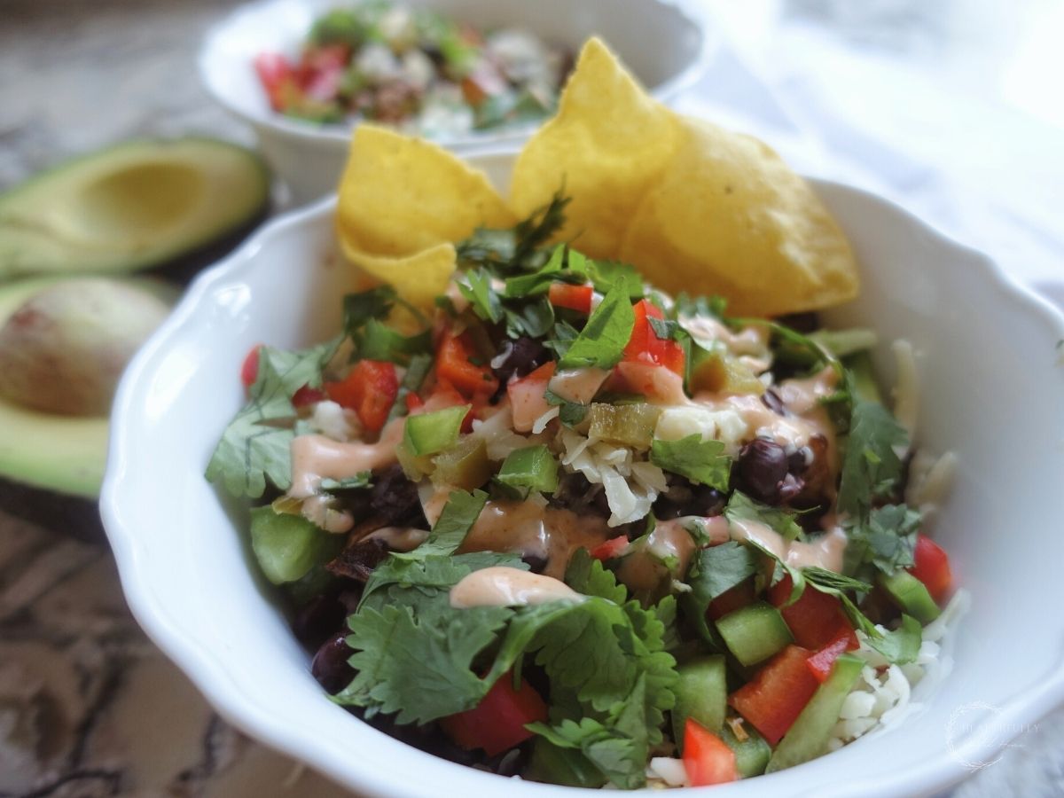 Meal Prep-able Deconstructed Taco Recipe - Healthfully Rooted Home